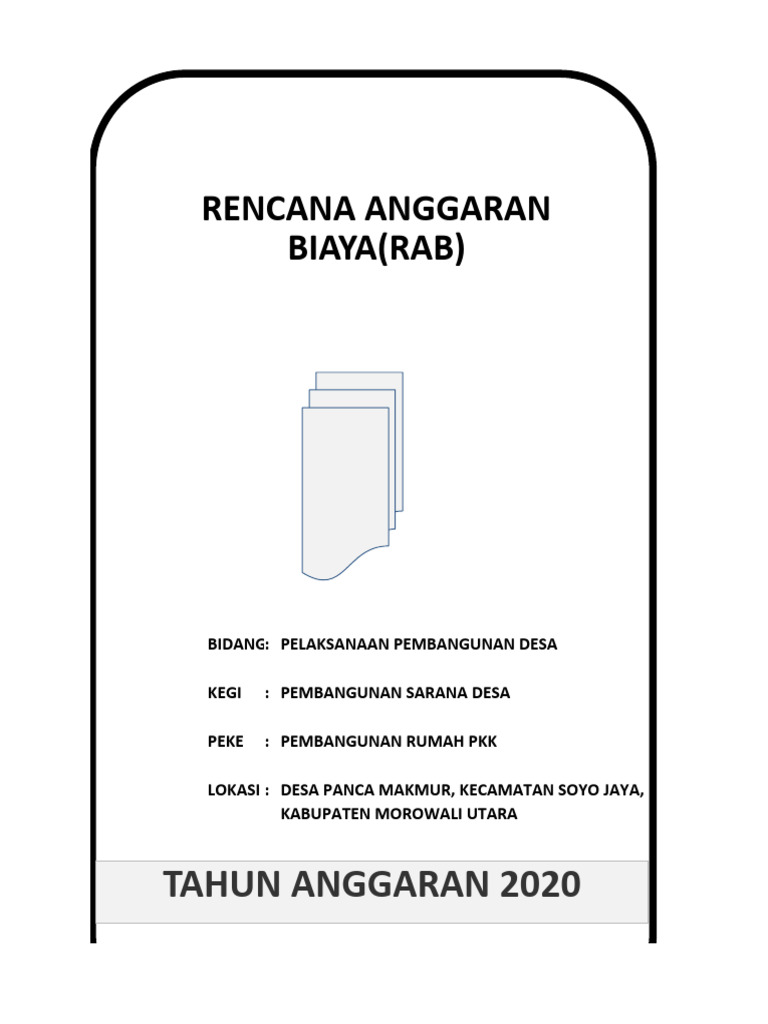 RAB Pembangunan Rumah PKK | PDF