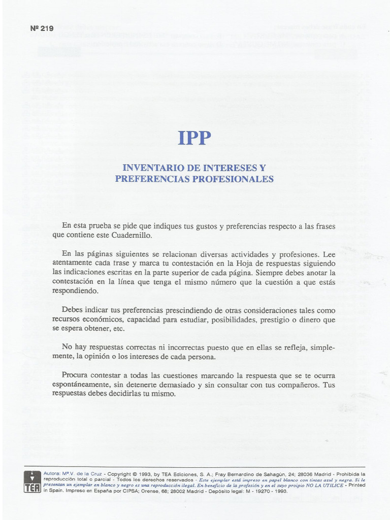 Cuadernillo Ipp | PDF