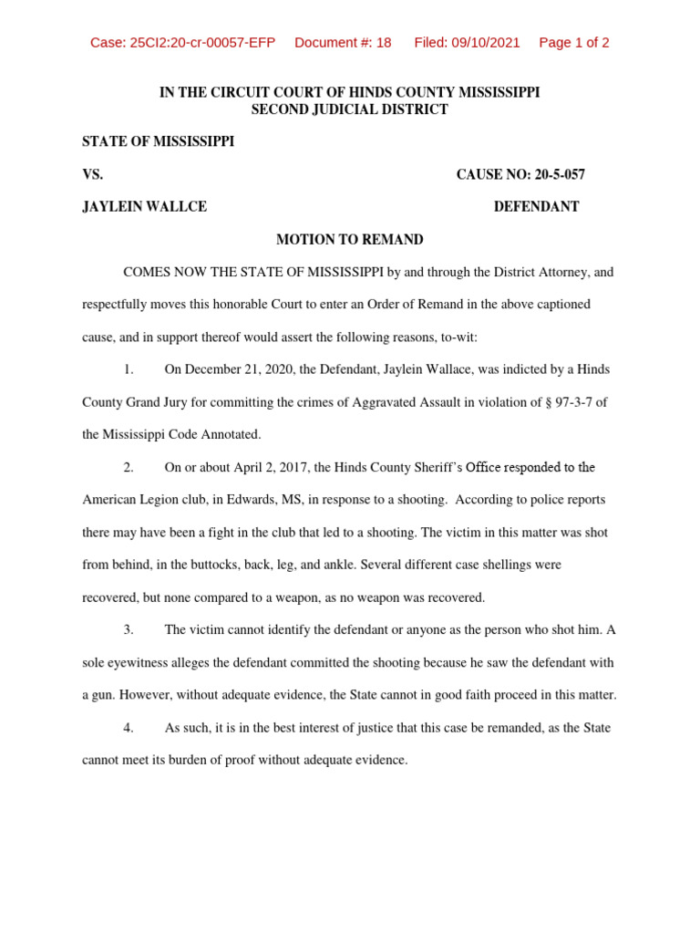Motion To Remand | PDF