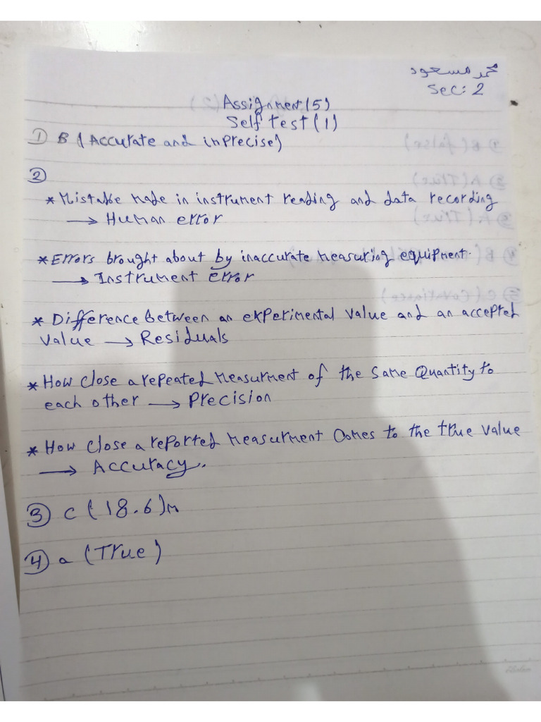 Self Study 1,2 (Assignment 5) | PDF