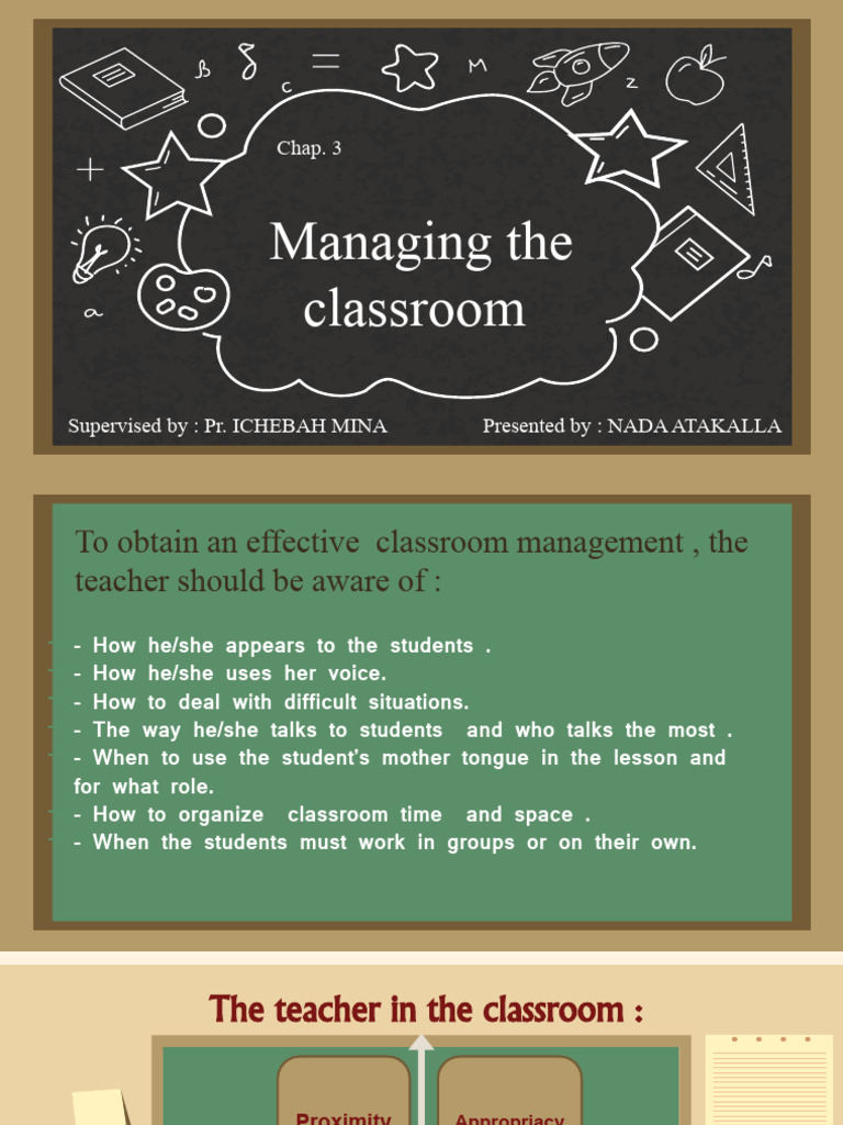 Managing Classroom | PDF | Teachers | Classroom