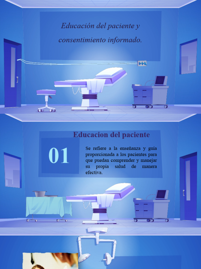 EDUCACION DEL PACIENTE Y CONSENTIMIENTO INFORMADO diapositivas | PDF ...