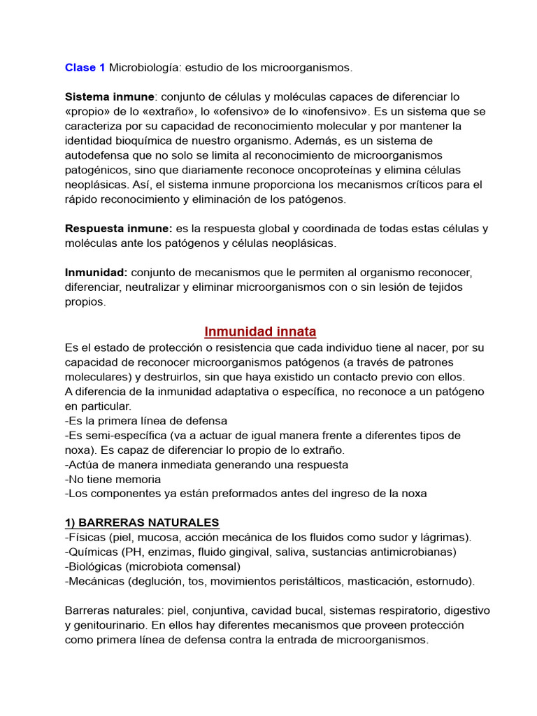 Resumen Micro e Inmuno | PDF