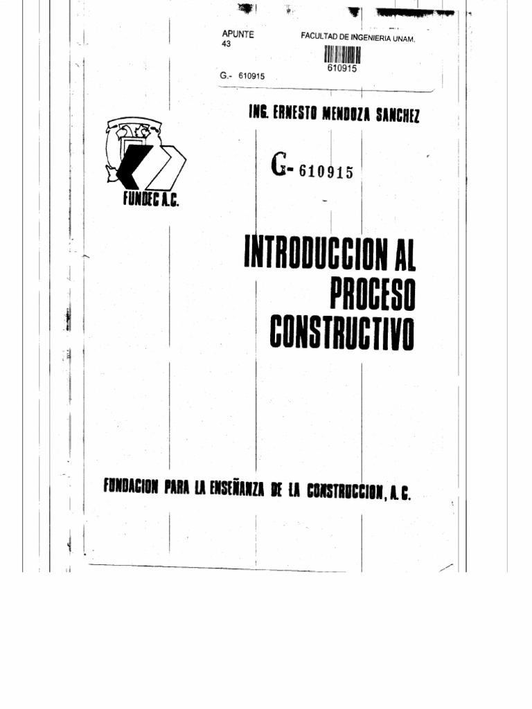 Introduccion Al Proceso Constructivo Edi | PDF