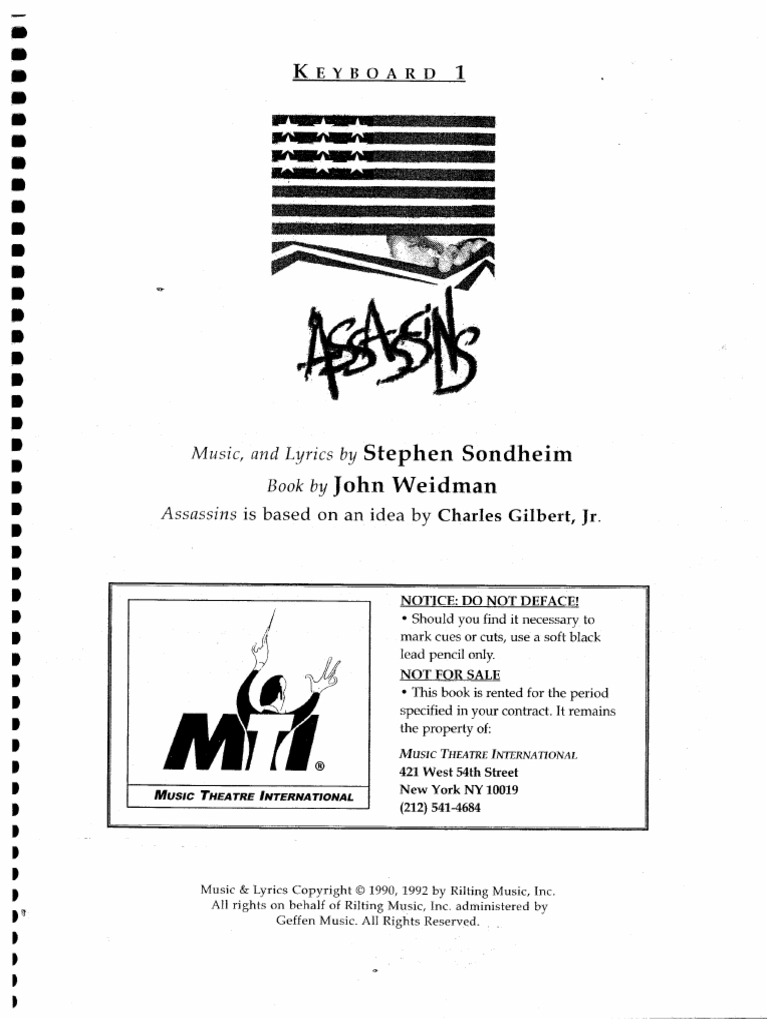 Assassins (2004) - Keyboard 1 (Rental) | PDF