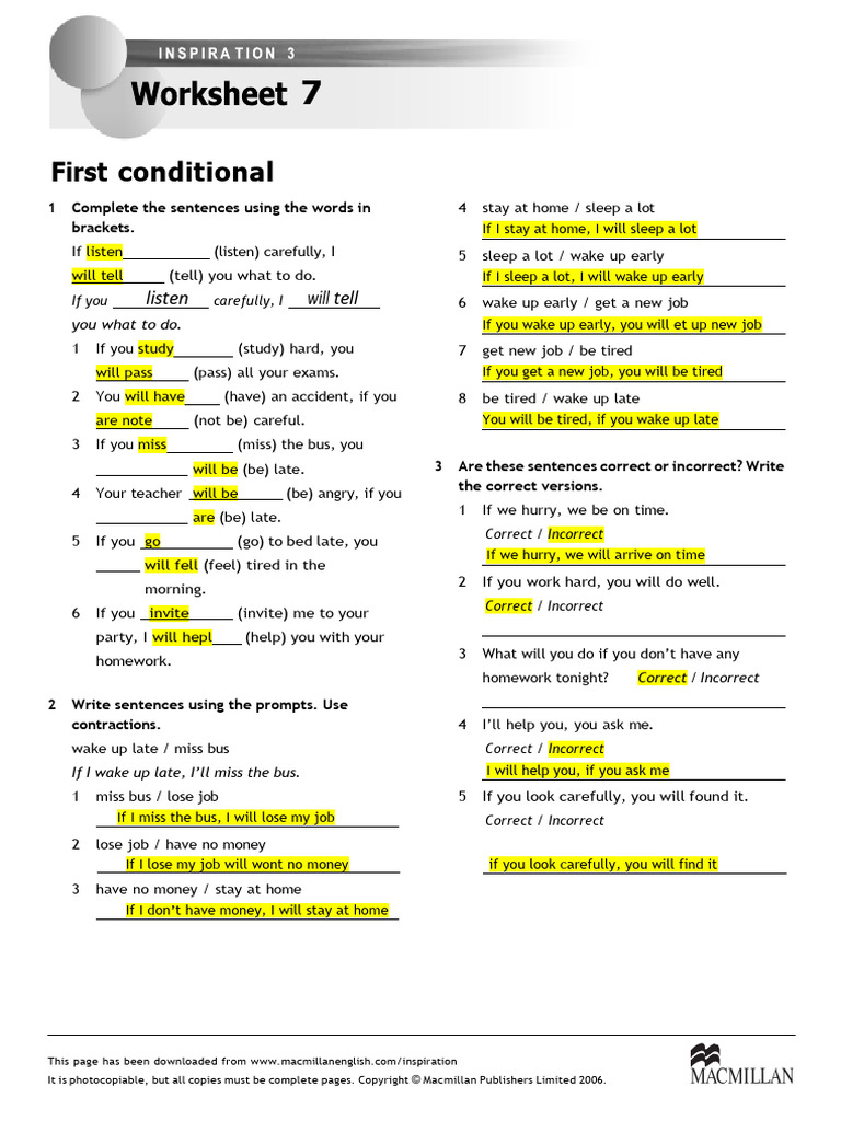 First Conditional: Listen Will Tell | PDF