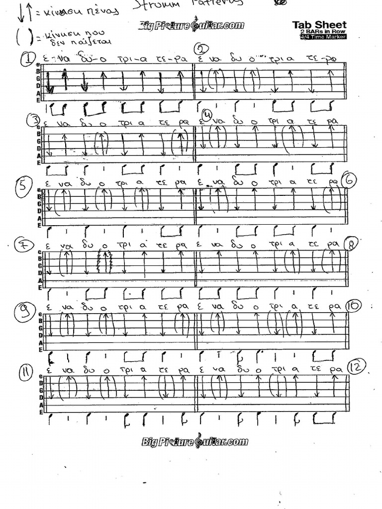 Strum M Patterns | PDF