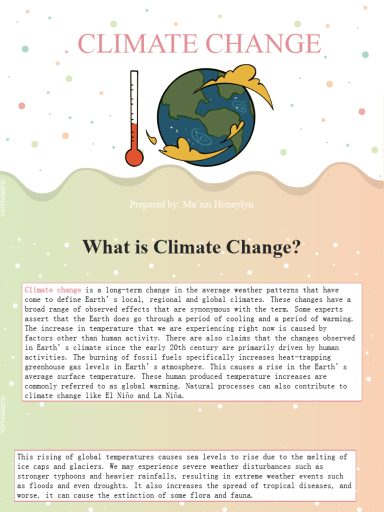 Climate Change - Gr9 | PDF | Greenhouse Effect | Climate Change