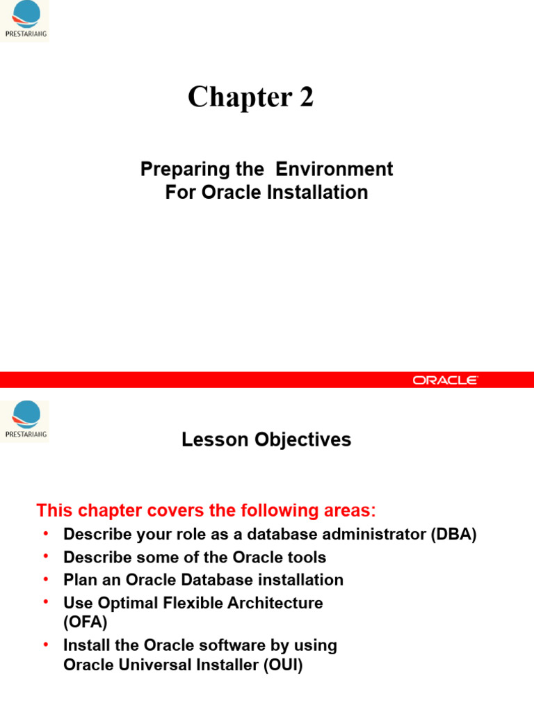 Week 03 - 2 - Oracle Install Environment | PDF | Databases | Operating System