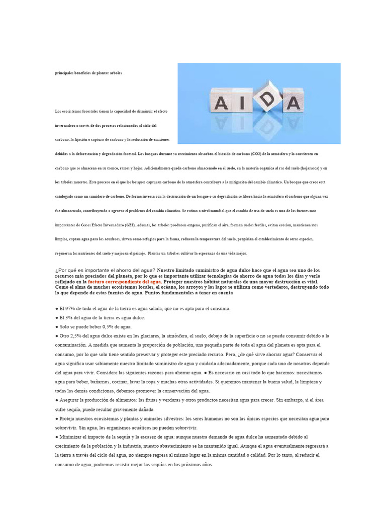 Principales Beneficios de Plantar Arboles | PDF Principales Beneficios de Plantar Arboles | PDF