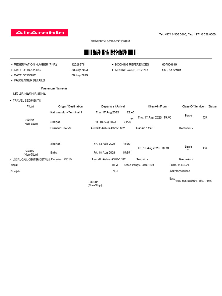 Abinash Budha Booking Ticket | PDF | Civil Aviation | Airlines