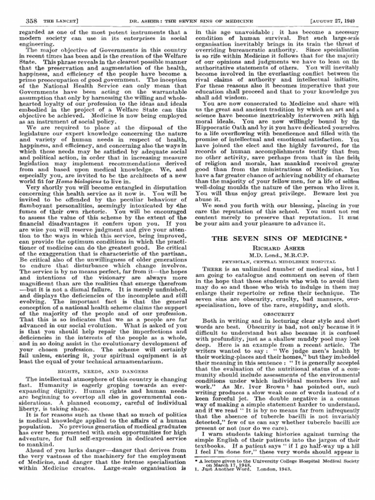 Asher 1949 | PDF