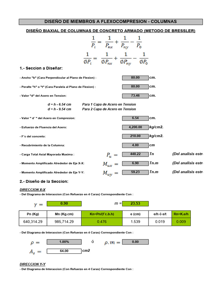 Diseno de Columna | PDF | Construyendo tecnología | Ciencia de los Materiales