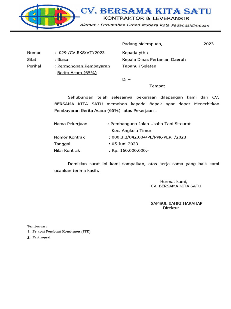 Permohonan BAP 65 dan 5 Siteurat | PDF