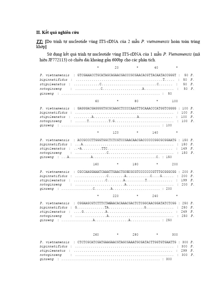 KQ nghiên cứu - KL sâm ngọc linh | PDF