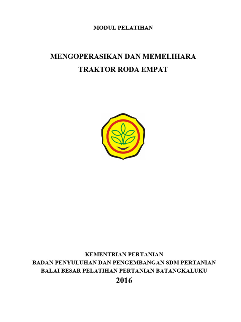 Modul Alsintan - Traktor Roda 4 | PDF