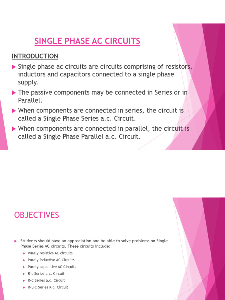 Chap 3 SinglePhase AC Ccts | PDF | Electrical Network | Series And ... Chap 3 SinglePhase AC Ccts | PDF | Electrical Network | Series And ...