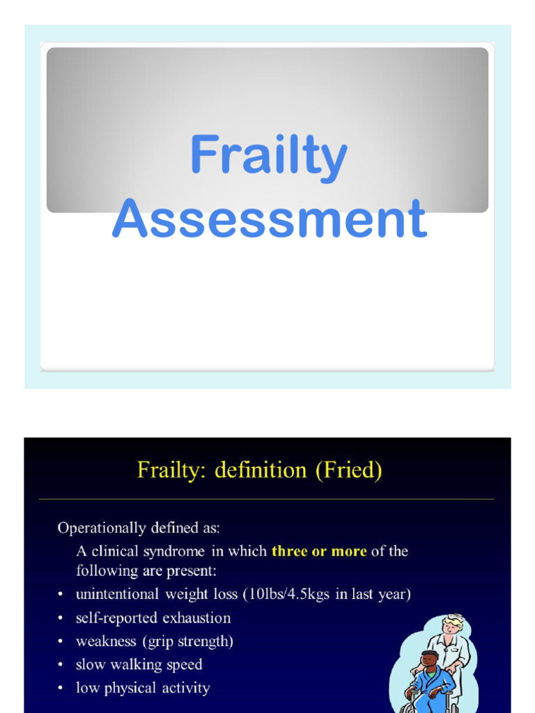 Frailty Assessment Presentation | PDF