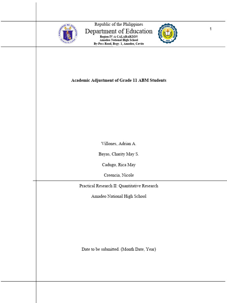 Academic Adjustments for Grade 11 ABM Students | PDF | Career & Growth