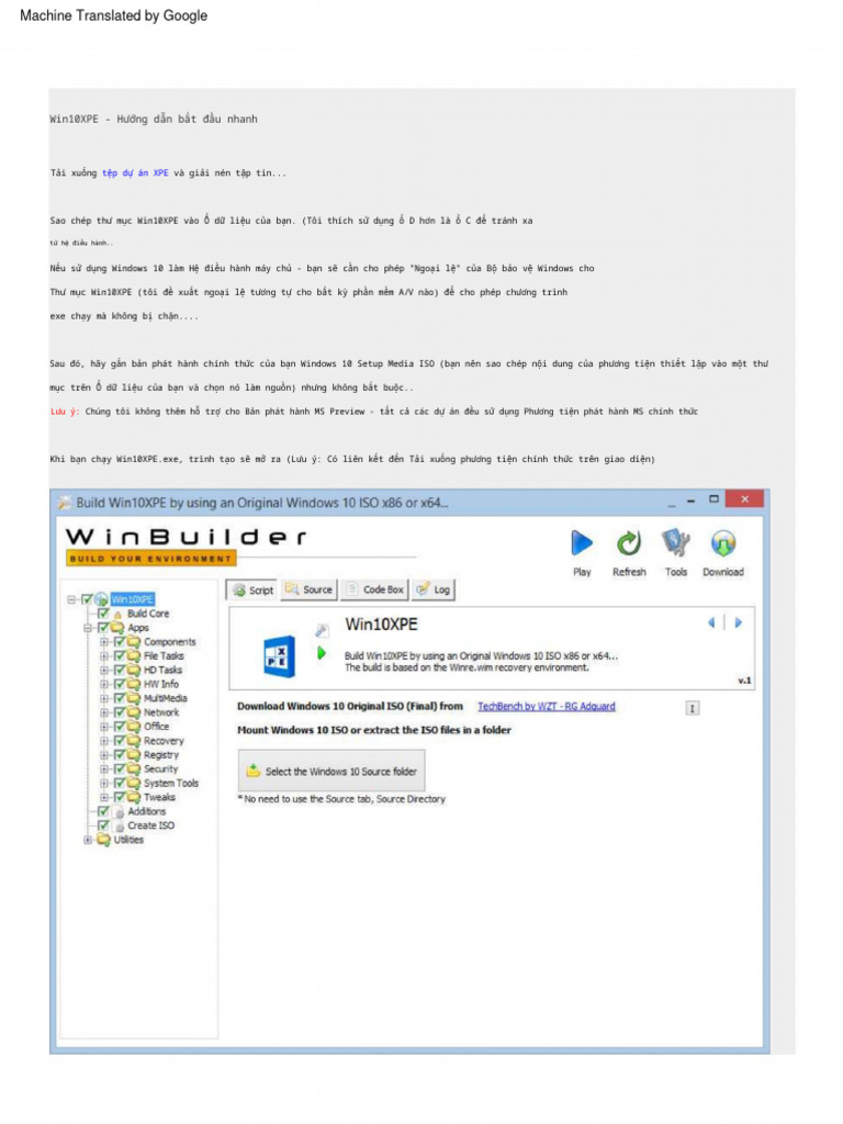 Win10XPE - cài đặt win10XPE | PDF