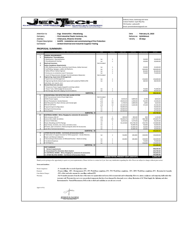 QJ2434rev1 - FDAS Installation and Commissioning | PDF