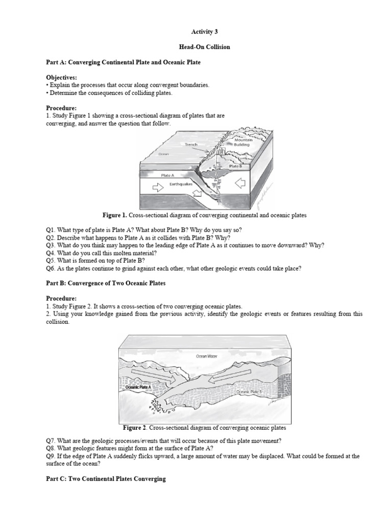 Week 2 Activity Sheet | Download Free PDF | Plate Tectonics | Earth