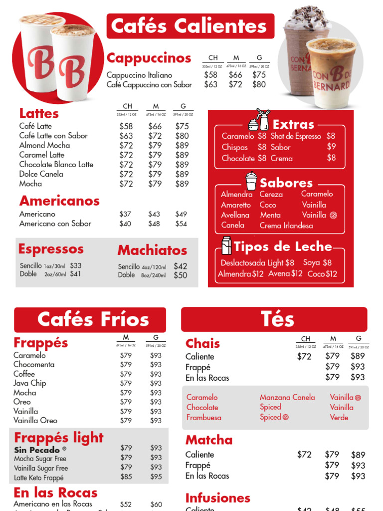 Menu Bernardi | PDF | Alimentos | Postres