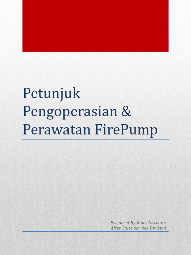 Manual Book Fire Protection | PDF