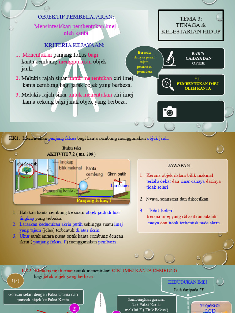 Bab 7.1 t5 Pembentukan Imej Kanta 2 | PDF