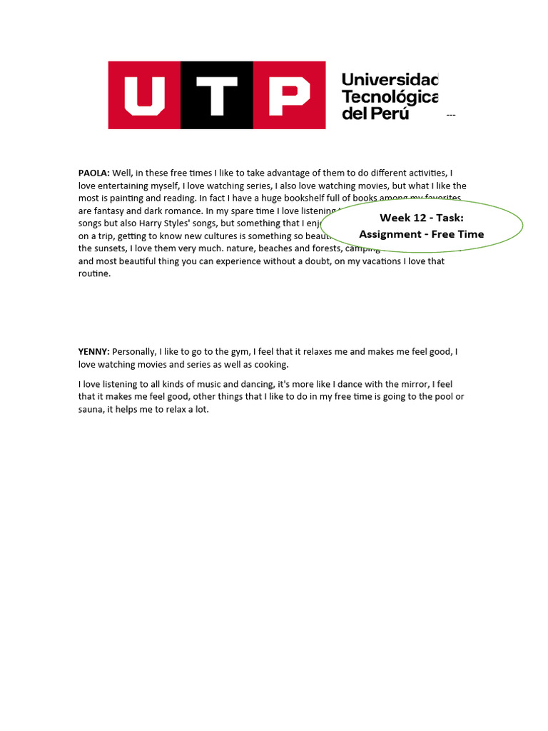 Ingles Task 12 | PDF
