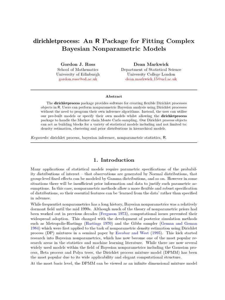 dirichletprocess-2 | PDF | Bayesian Inference | Normal Distribution