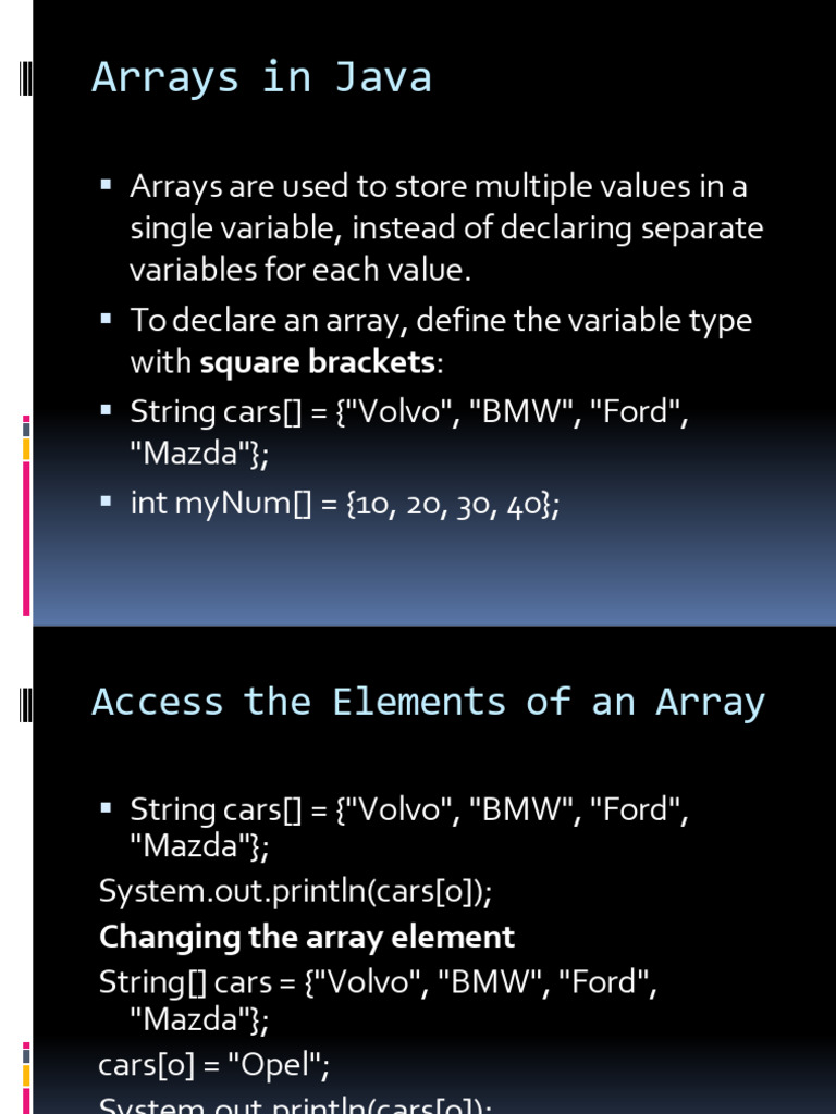 3 - Arrays | PDF