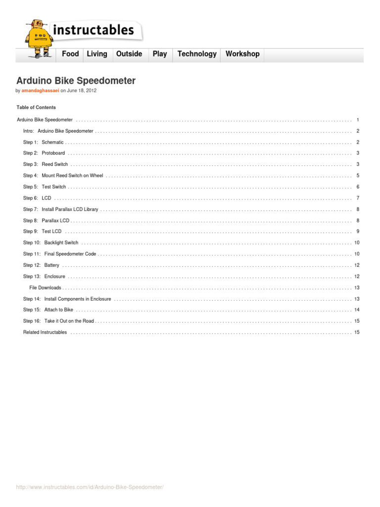 Arduino Bike Speedometer | PDF Arduino Bike Speedometer | PDF