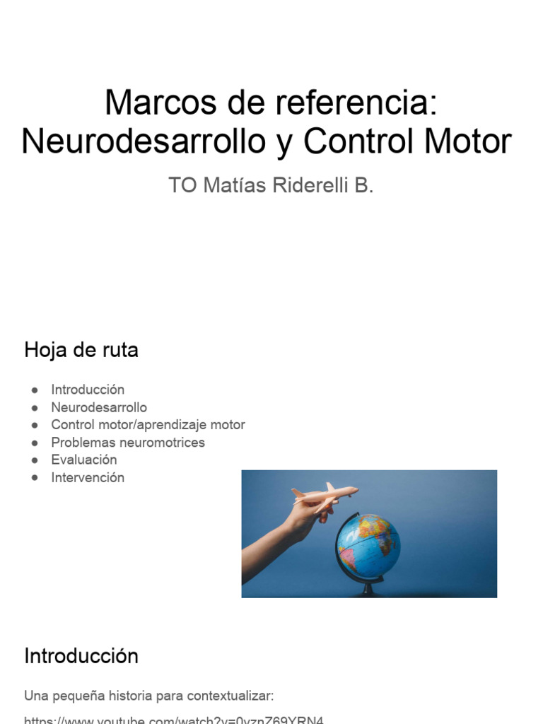 Marcos de Referencia - Neurodesarrollo y Control Motor | PDF | Aprendizaje | Comportamiento