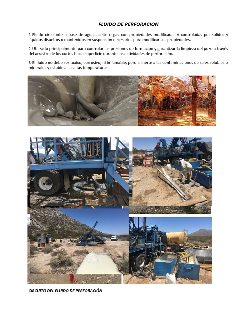 Funciones del Fluido de Perforación | PDF