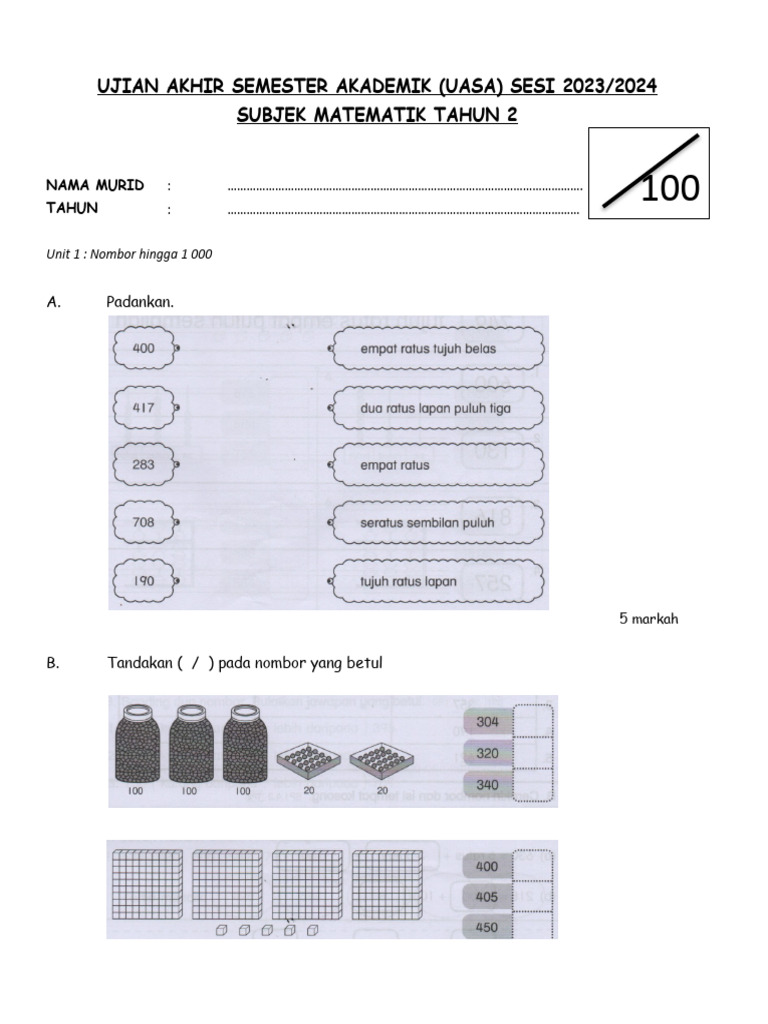 Uasa Tahun 2 Pdf