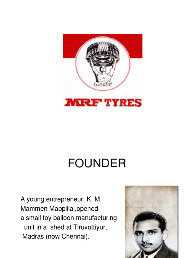 MRF Tyres: History and Founder Insights | PDF | Vehicles | Industries