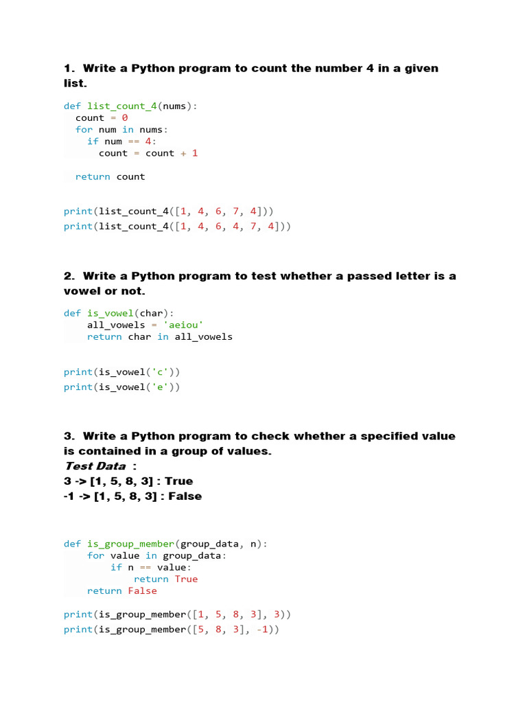 CS 2 Ans - Introduction To Python | PDF