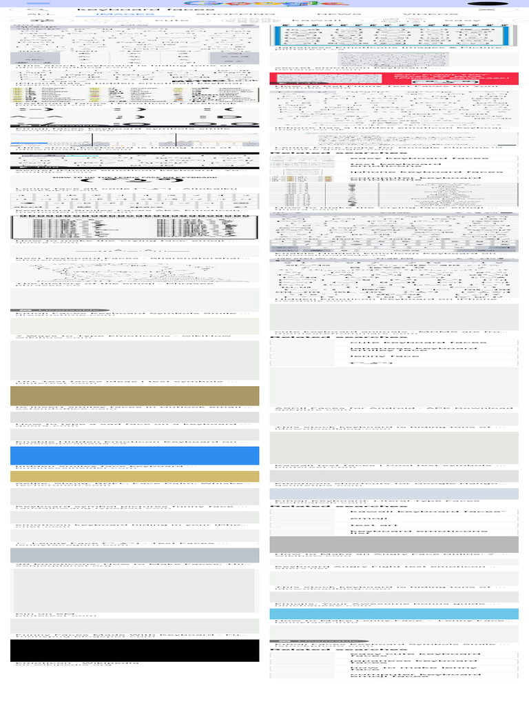 Keyboard Faces - Google Search | PDF | Human Communication | Writing