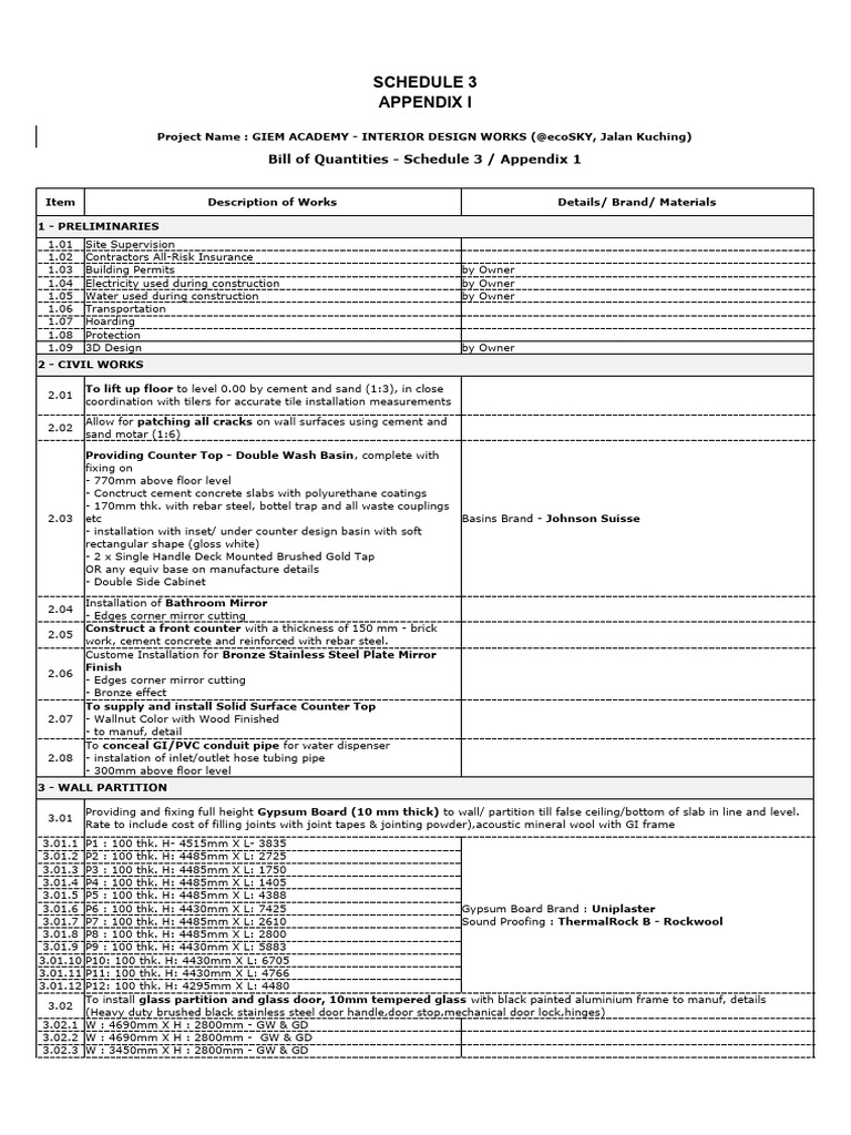 Work Progress Status Checklist | PDF