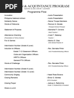 Welcome and Send-Off Program Script | PDF