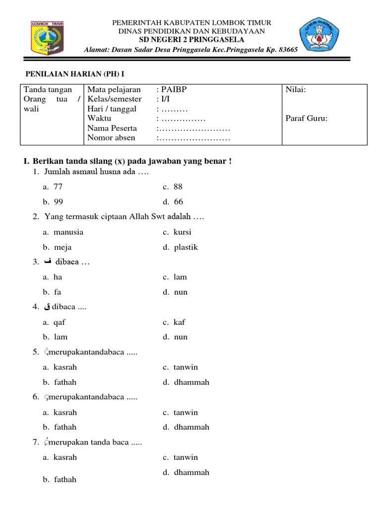 Soal-Soal KLS 1-1-6 | PDF