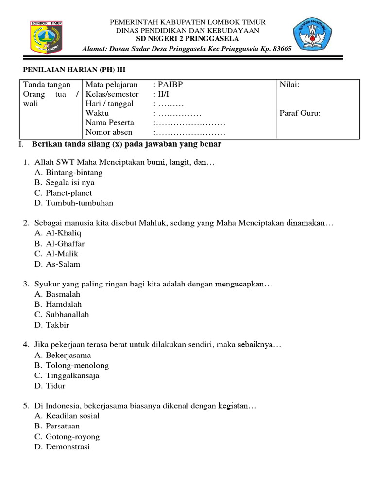 Soal-Soal KLS 2-8-13 | PDF | Karier & Perkembangan