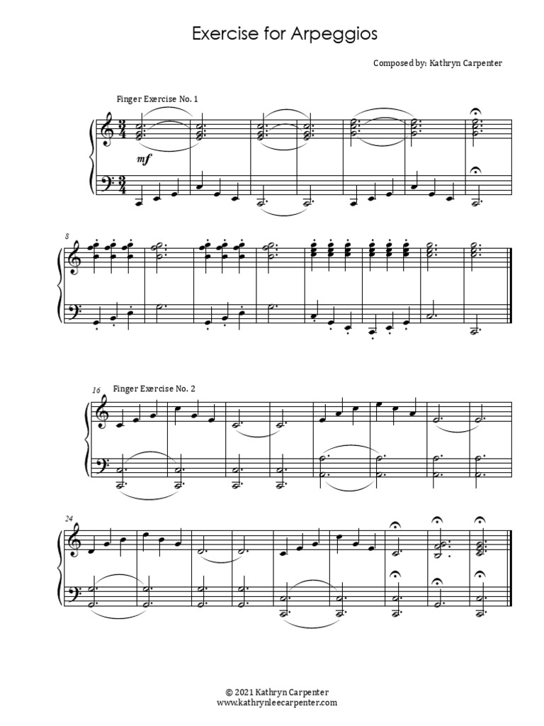 Exercise for Arpeggios | PDF