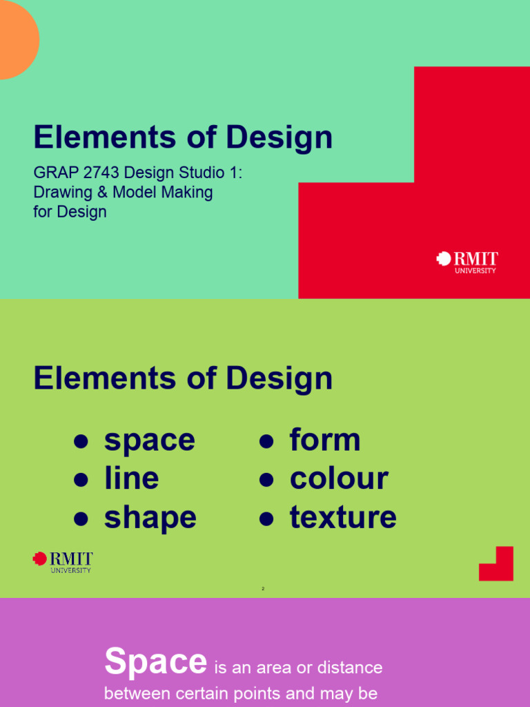 GRAP 2743 DS1 - D&MM - Elements of Design | PDF | Color | Space