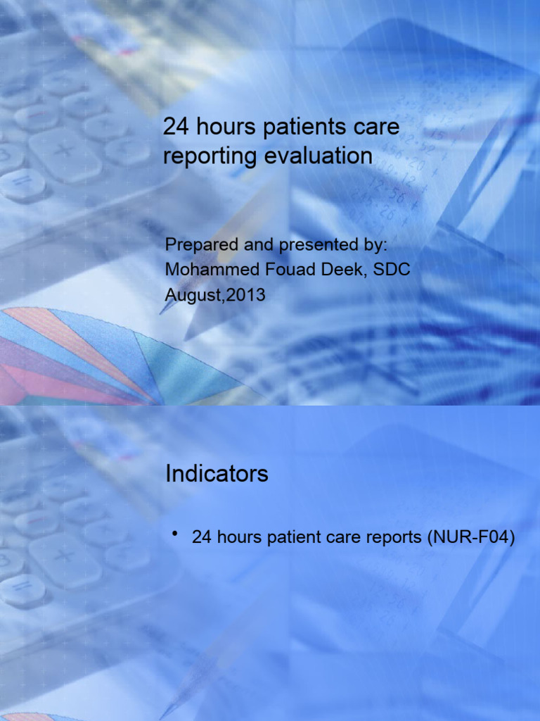 24 HOURS PT CARE REPORT | PDF | Methodology | Data