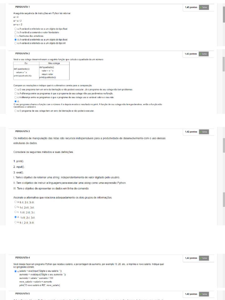 Algoritimos Avaliativa 2 Sem4 | PDF