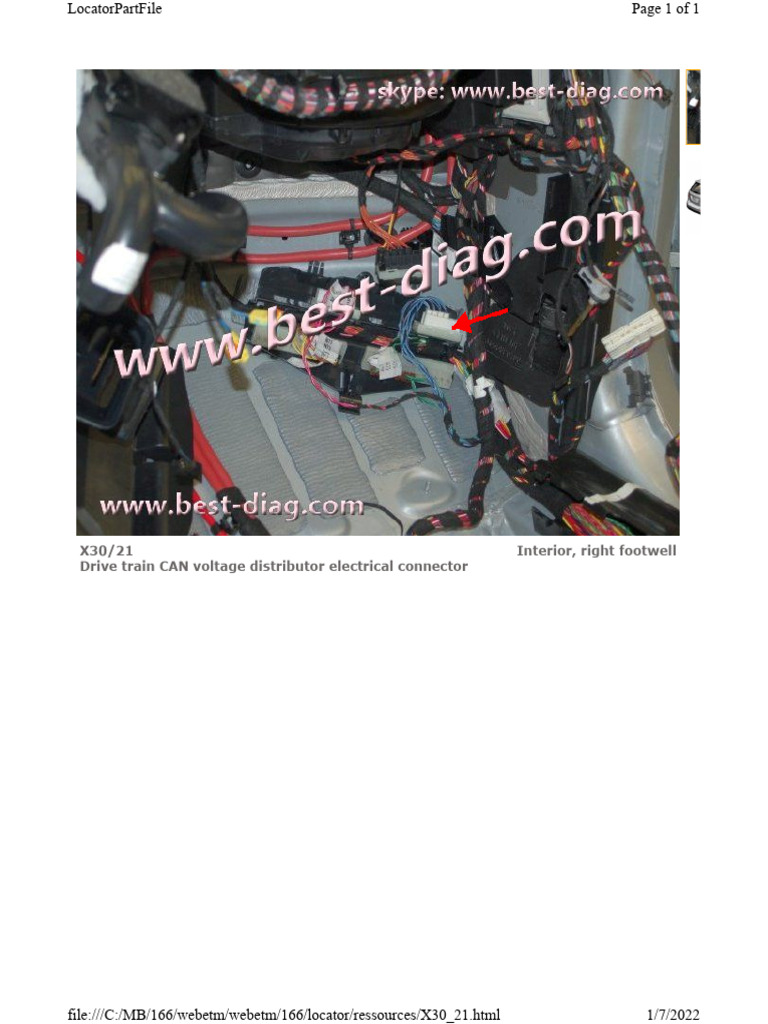 X30/21 Drive Train CAN Voltage Distributor Electrical Connector ...