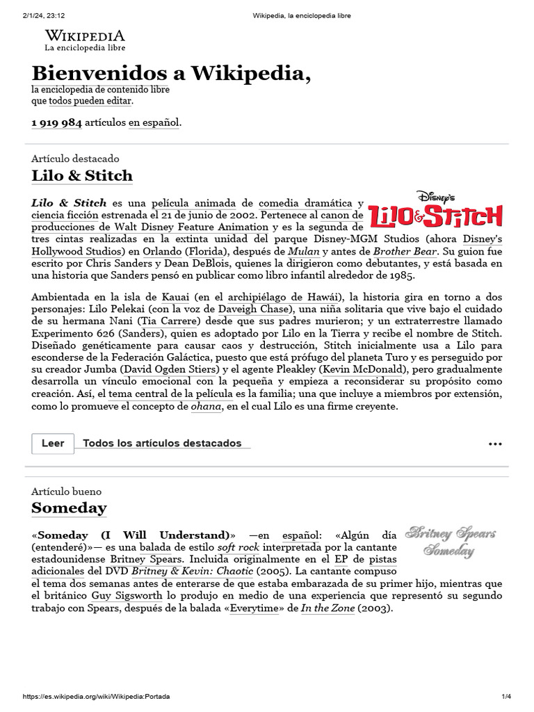 Wikipedia, La Enciclopedia Libre | PDF