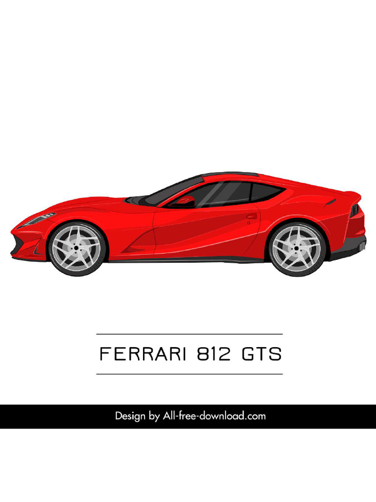 Ferrari 812 GTS Side View | PDF